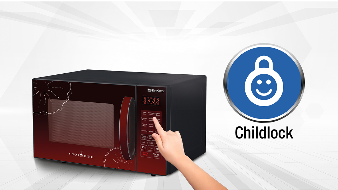 Dawlance Microwave Oven DW 395 HCG Grill Cooking Auto Cook Menu 25 Lit ...